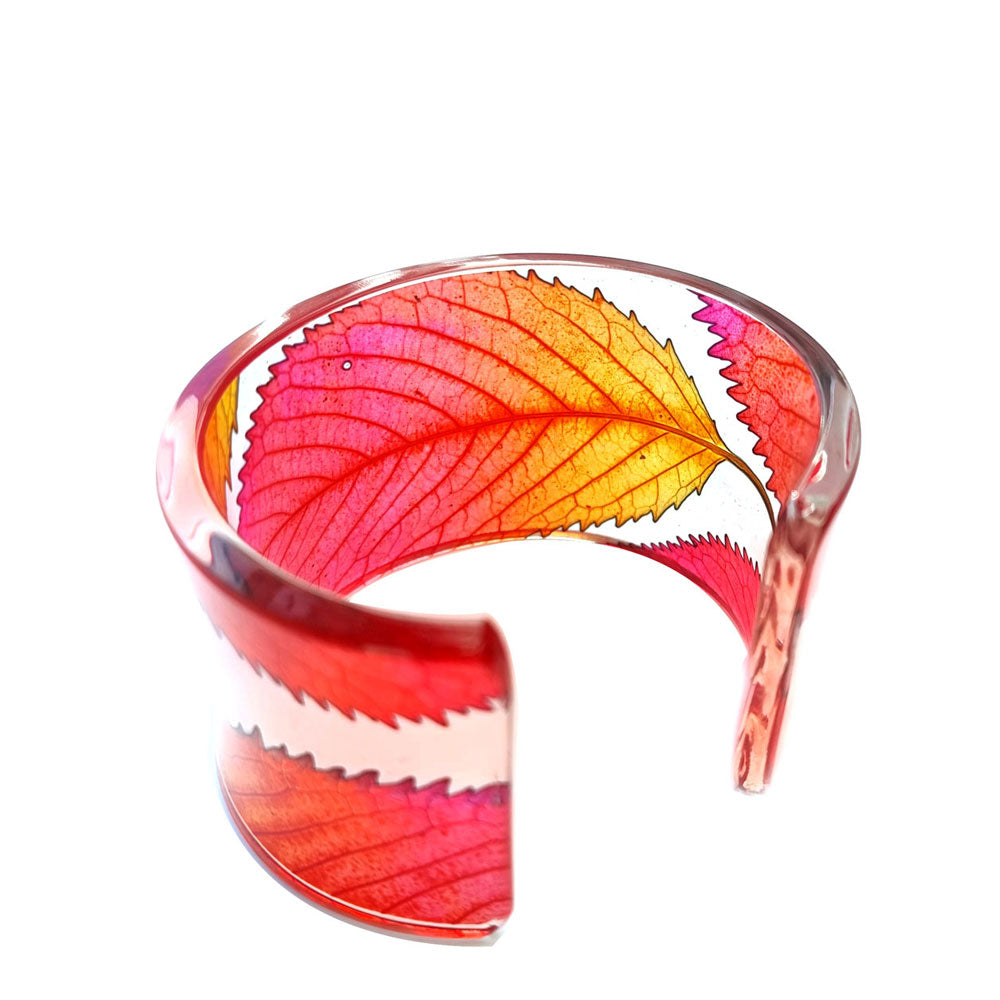 Contemporary Jewellery Floral Recycled Perspex by Sue Gregor